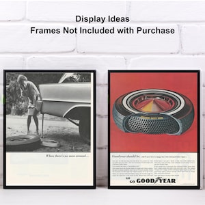 Large Vintage Tire Ads | 1950s - 1960s| Good Year | Seiberling | B.F ...