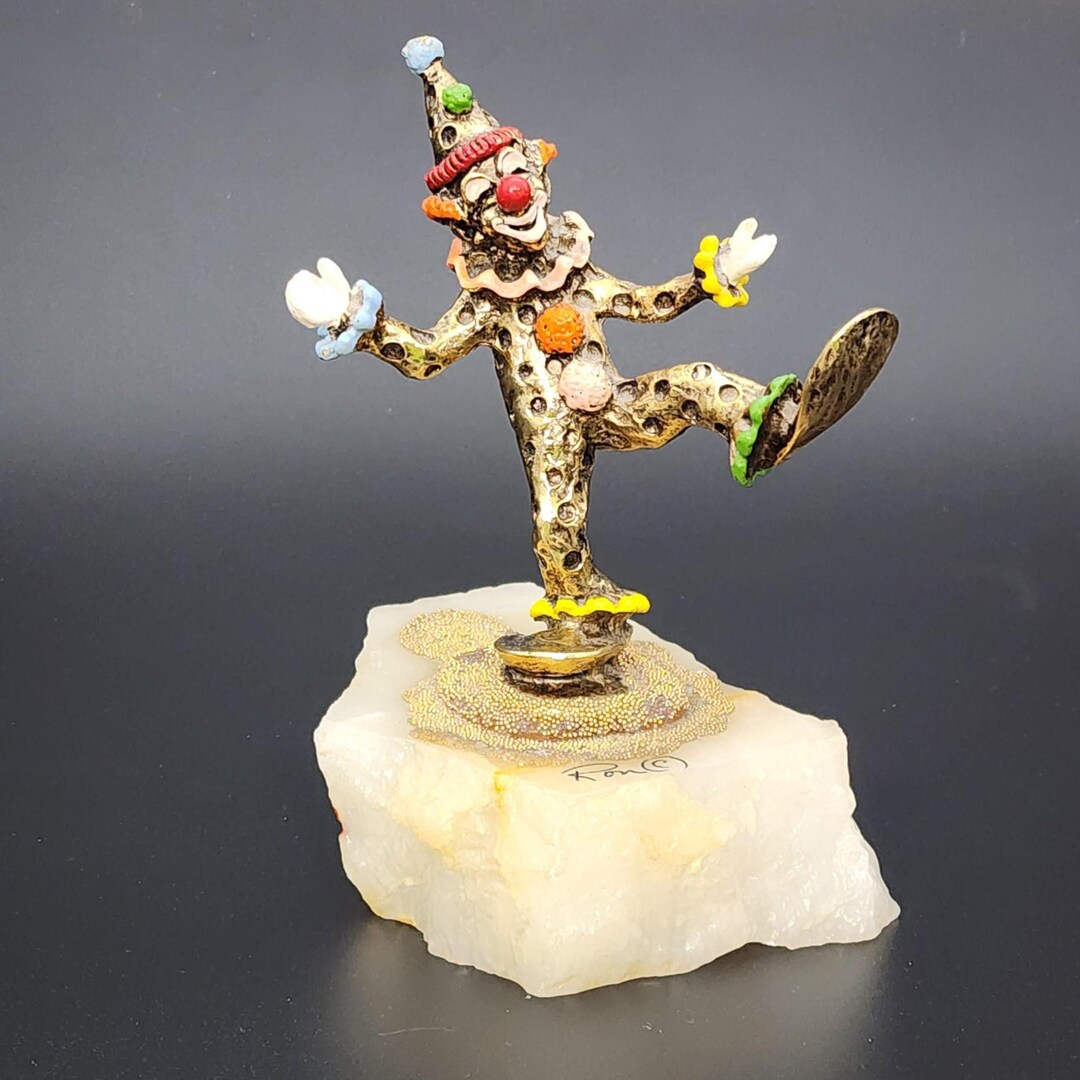 Vintage 1980s Ron Lee Signed Clown Figurine/sculpture | Dancing Clown | Decor | Gift ...