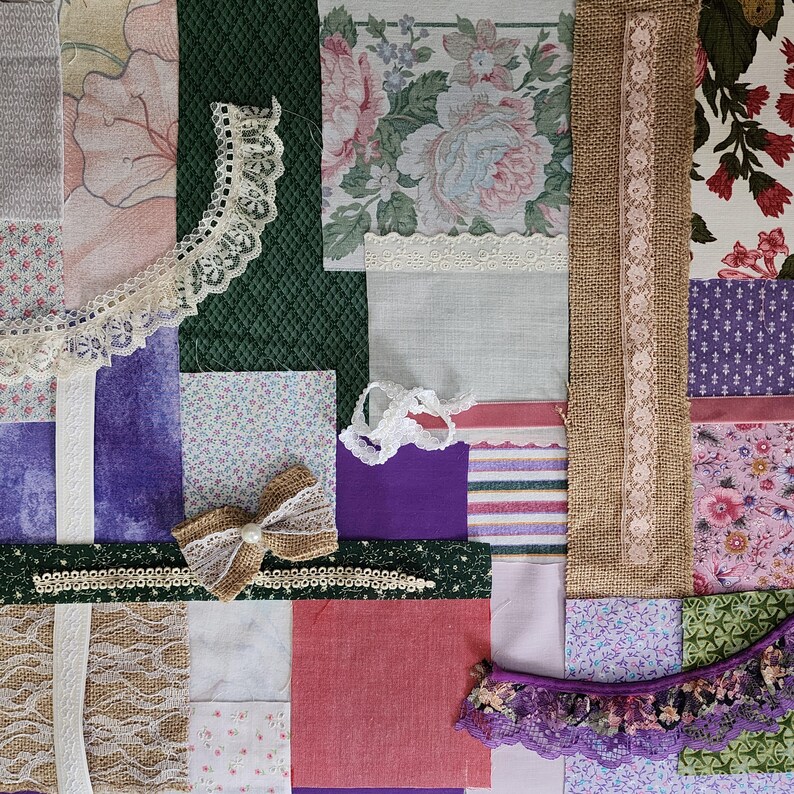 Timeless Florals Fabric & Trim Collection | Kit for Junk Journals or ...