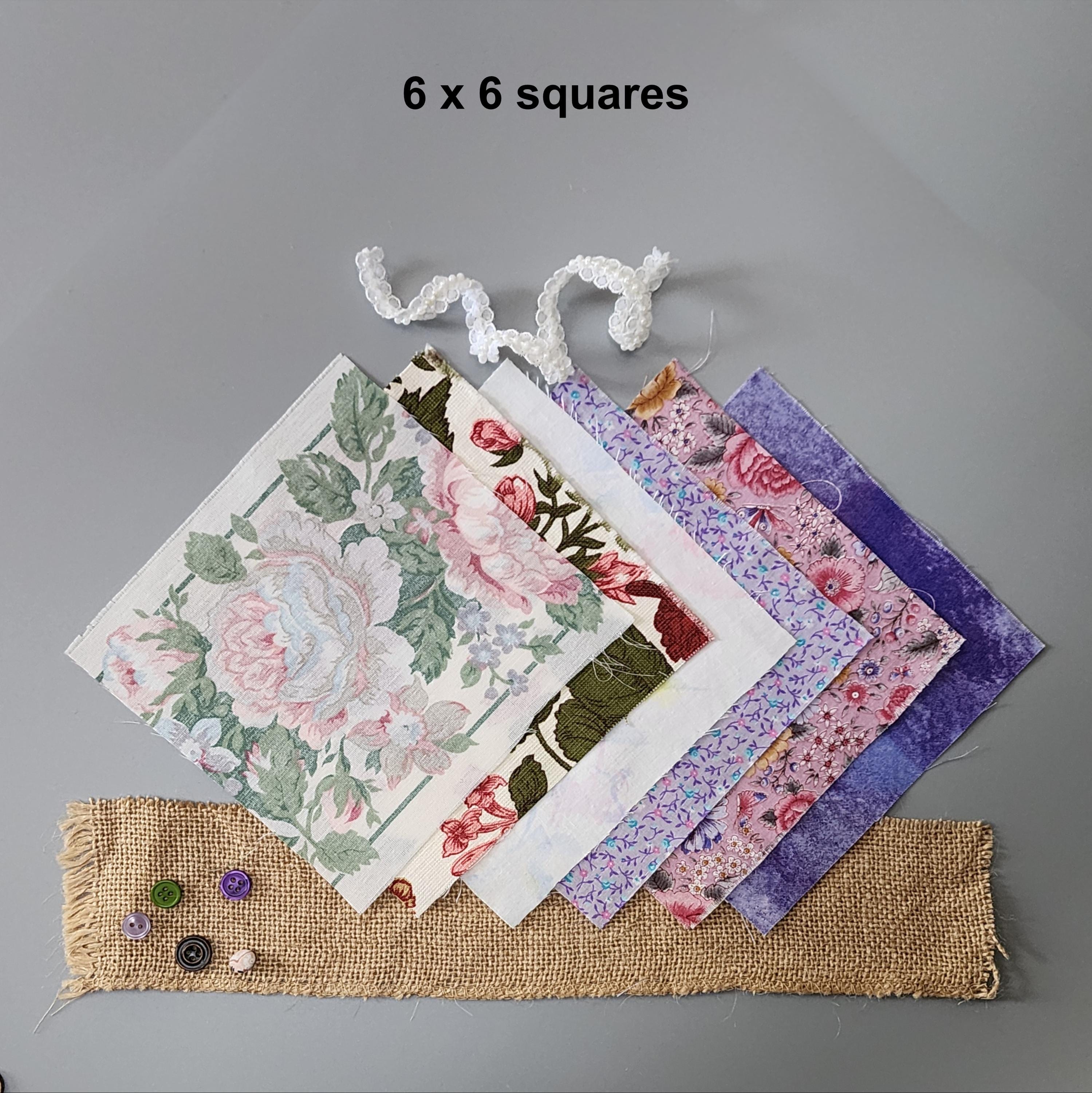 Timeless Florals Fabric & Trim Collection | Kit for Junk Journals or ...