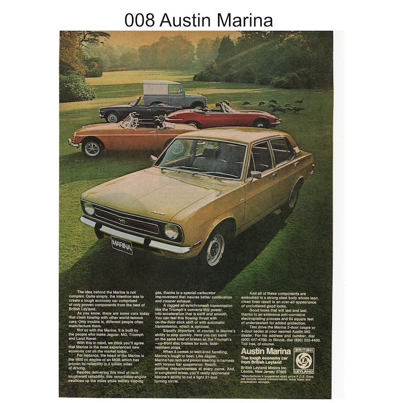 1970s British Leyland Ads | Vintage Magazine Ad | MGB, Triumph, Austin ...