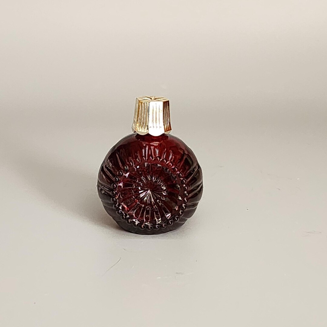 1970s Avon Charisma Perfume Bottle | Red Pressed Glass | Empty ...