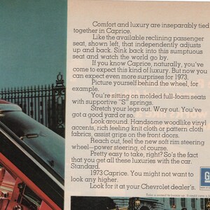 1970s Caprice 2 Page Advertisement | Classic Car | Retro Poster | Wall ...