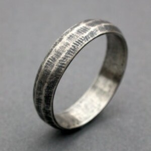 Mens Wedding Band Simple Modern Eclectic Wedding Band Engagement Ring ...