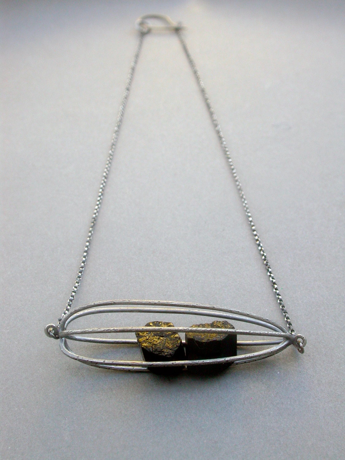 Cage Pod Container Rattle Necklace Modern Contemporary Art Jewelry ...