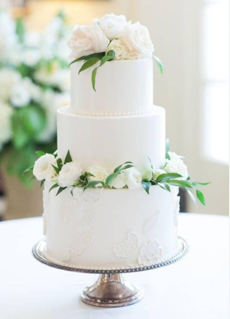 Classic Real Wedding Cake. Rustic Cake. 1 to 5 Tall Tiers . Wedding ...
