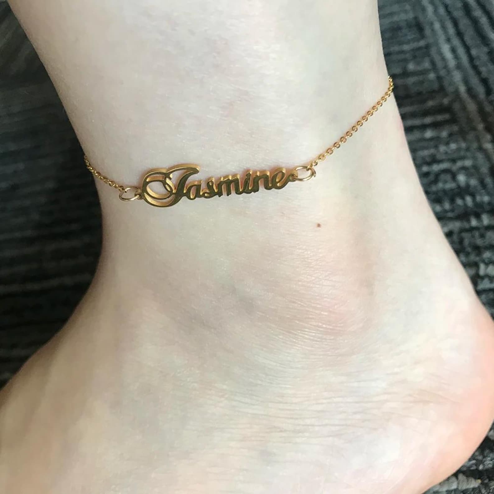 Custom Name Anklet: Stainless Steel Personalized Leg Jewelry - Etsy