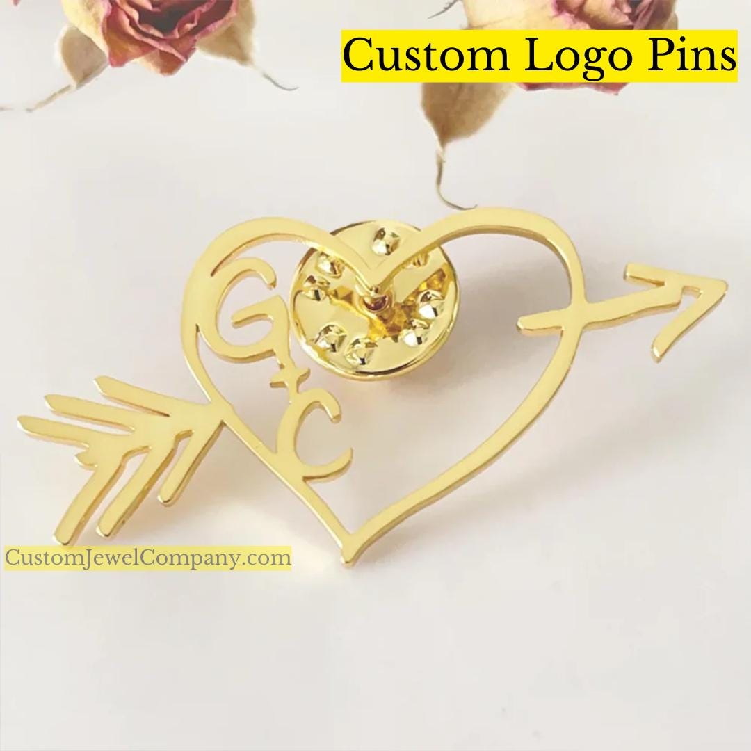 Custom Logo Suits | Company Staff Employees Pins | Brooch for Weddings ...