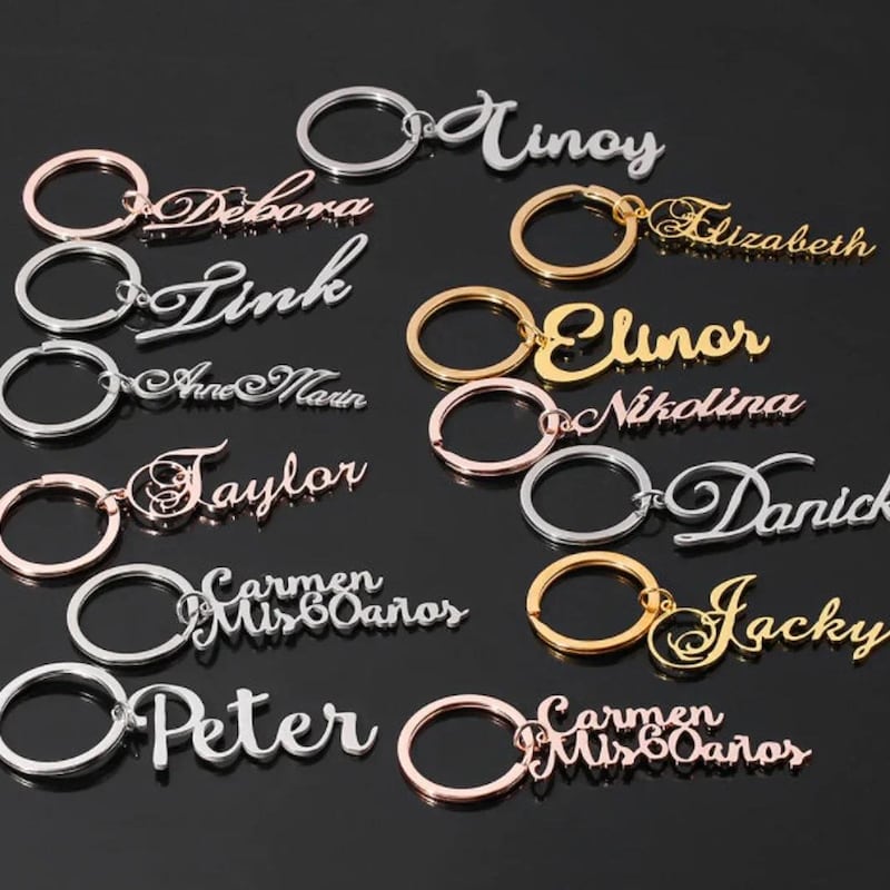 Custom Keychain - Etsy