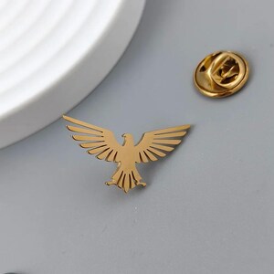 Eagle Brooch Pin for Men Women | Eagle Shape Brooch Pin Gold Silver Pin ...