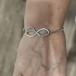 Infinity Bracelet Personalized Name | Infinity Bracelet Charm Gift for ...