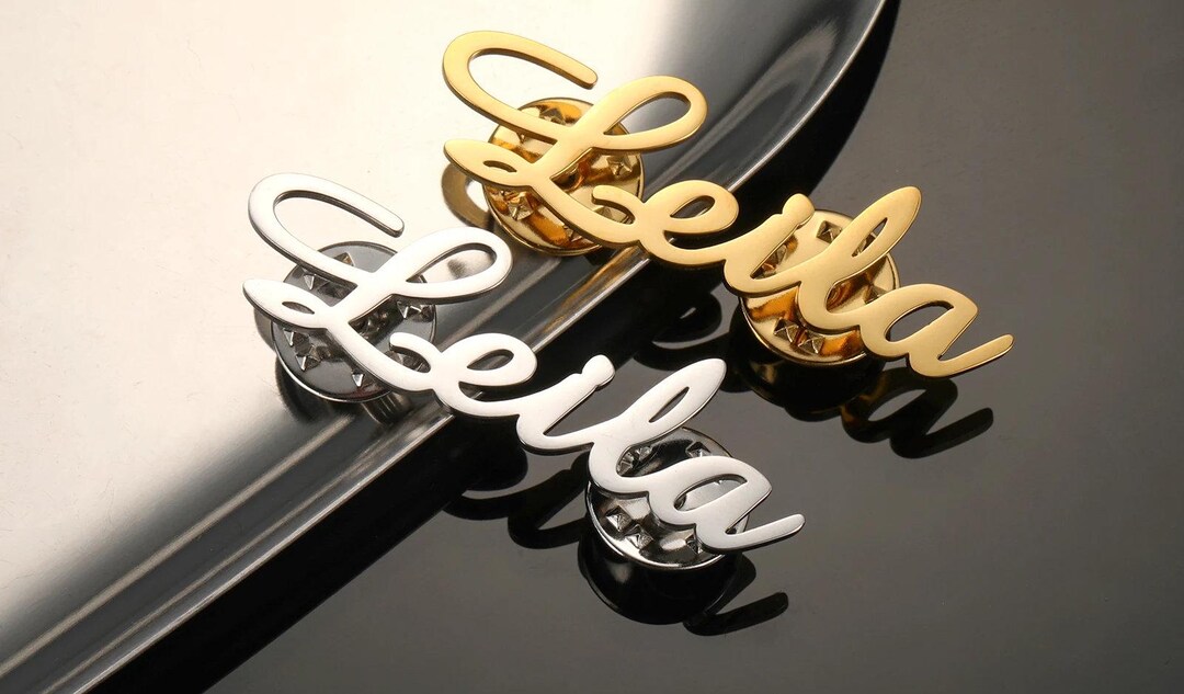 Brooch Name Gift for Men Women | Custom Name Pins, Personalized Name ...