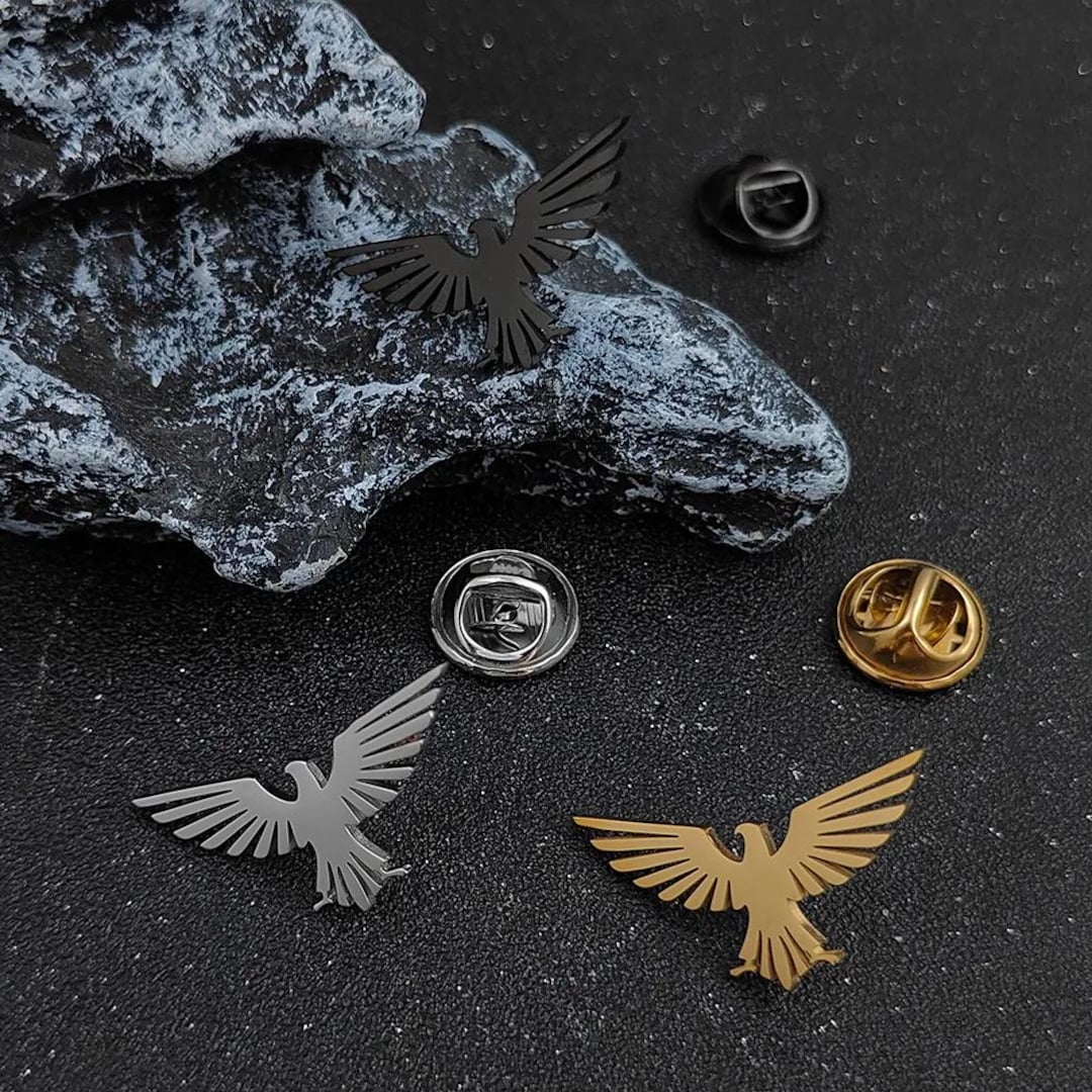 Eagle Brooch Pin for Men Women | Eagle Shape Brooch Pin Gold Silver Pin ...