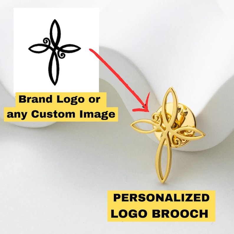 Custom Brooch for Brand Logo | Personalized Badge Pin Business Company ...