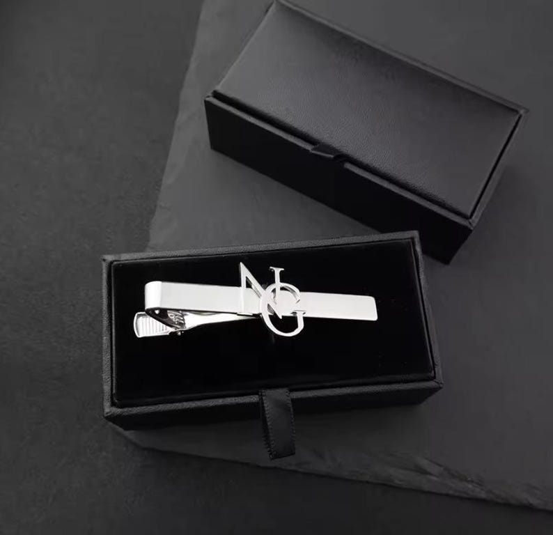 Custom Engraved Tie Pins | Best Man Tie Clip，custom Initial Tie Clips ...