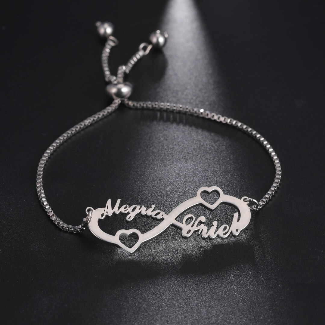 Infinity Bracelet Personalized Name | Infinity Bracelet Charm Gift for ...