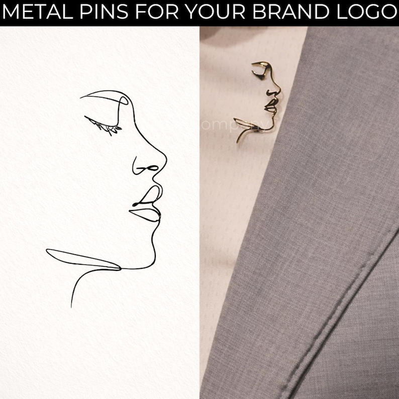 Personalized Logo Brooch, Custom Logo Stainless Steel Brooch, Custom ...