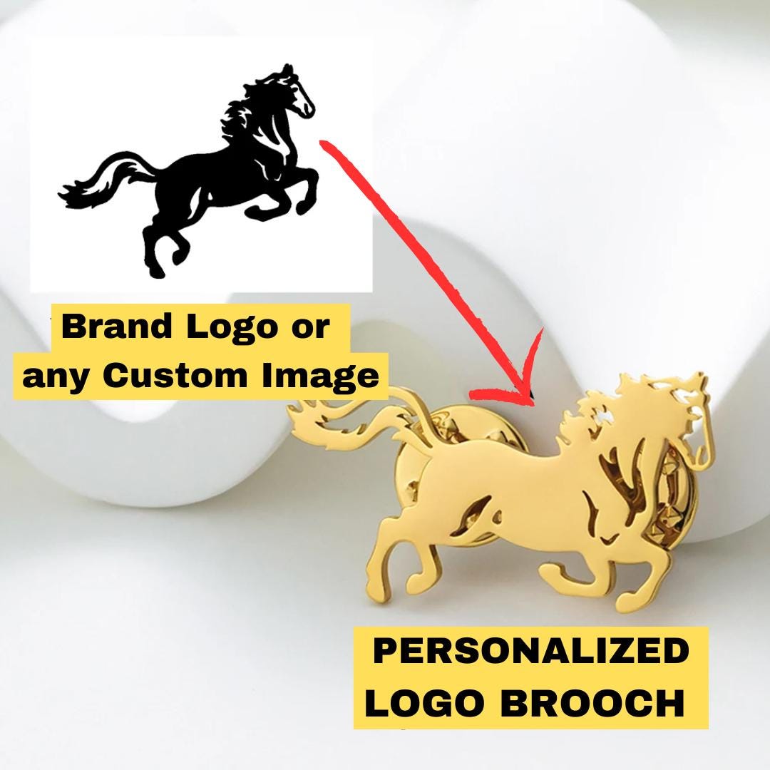 Custom Brooch for Brand Logo | Personalized Badge Pin Business Company ...