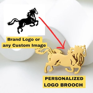 Custom Brooch for Brand Logo | Personalized Badge Pin Business Company ...