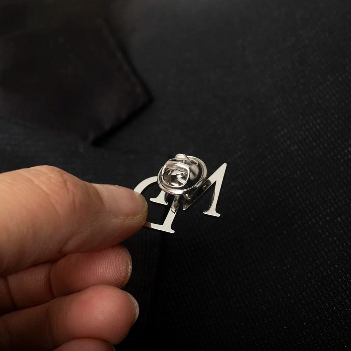 Custom Name Initials Brooch Pin for Men Women | Personalized Initials ...