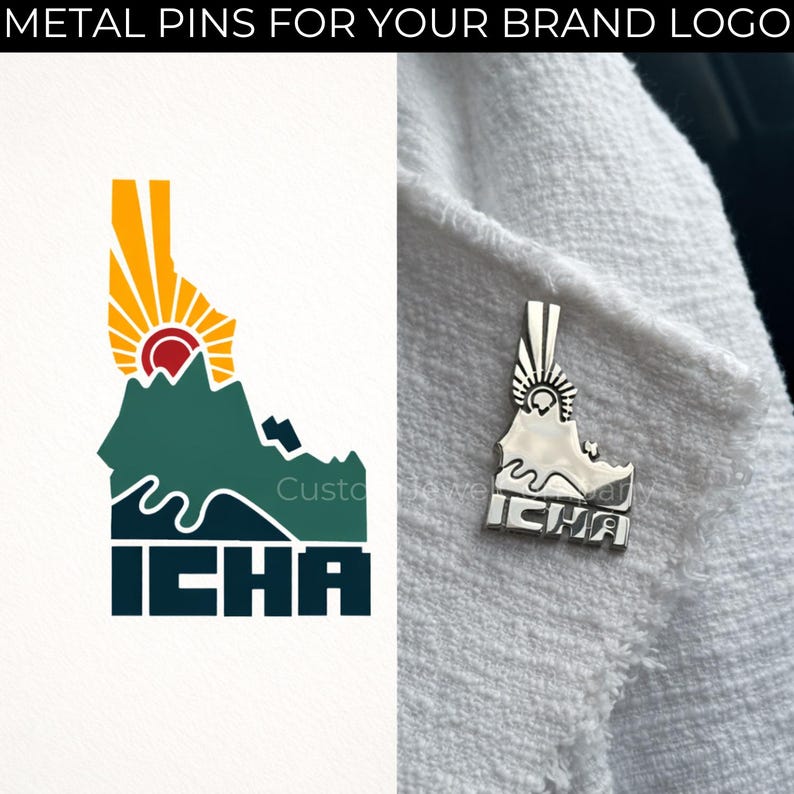 Personalized Logo Brooch, Custom Logo Stainless Steel Brooch, Custom ...