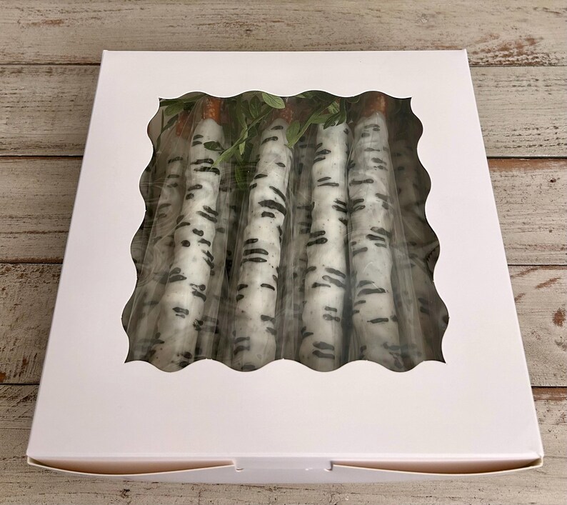 Cookies 'N Cream "birch Tree" Inspired Pretzel Rods (2 Dozen) - Etsy