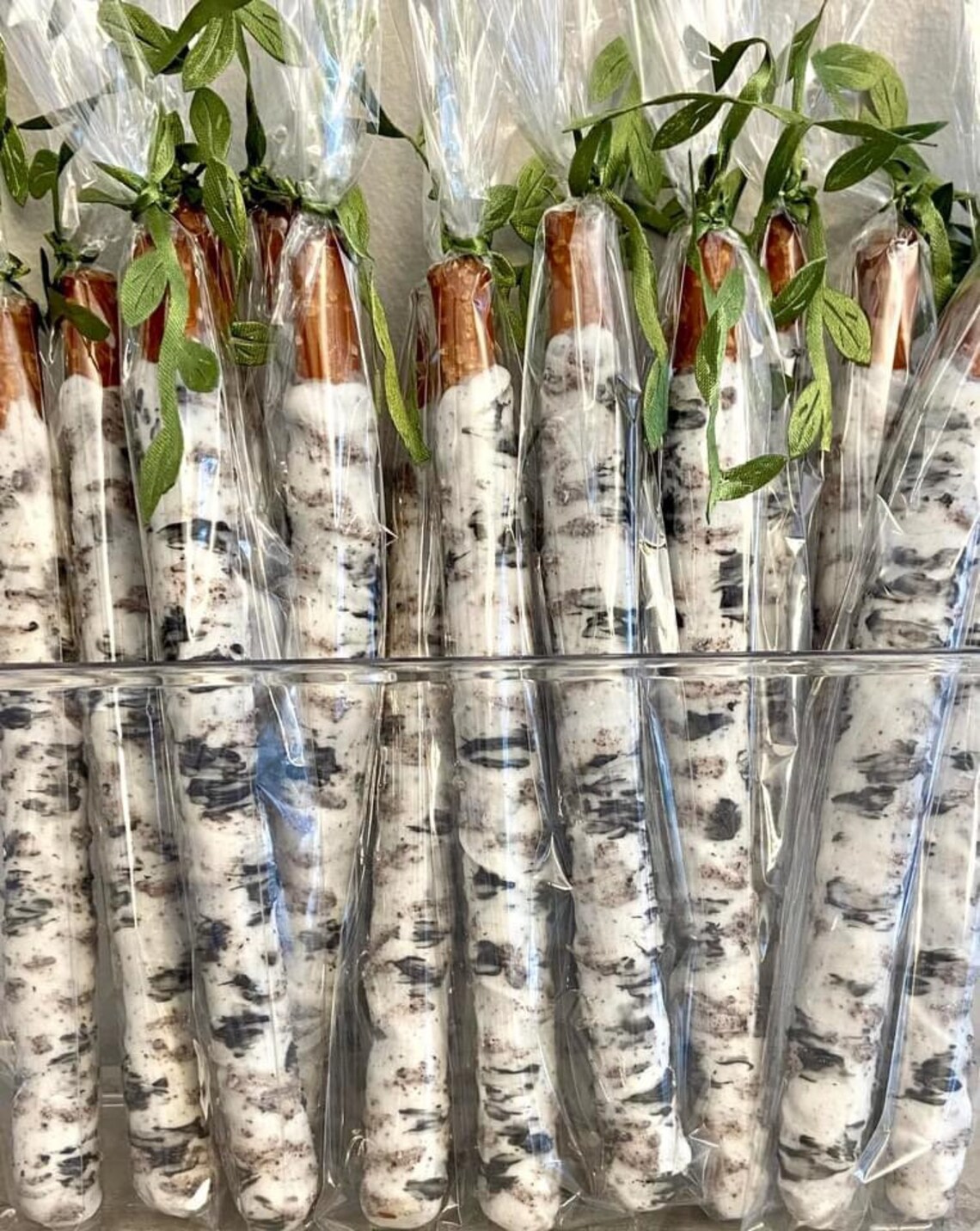 Cookies 'N Cream "birch Tree" Inspired Pretzel Rods (2 DOZEN) - Etsy