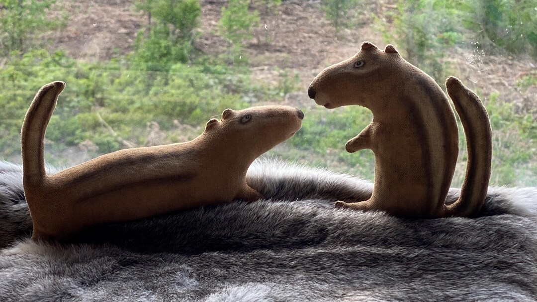 Primitive Doll Folk Art Chipmunk Pair - Etsy
