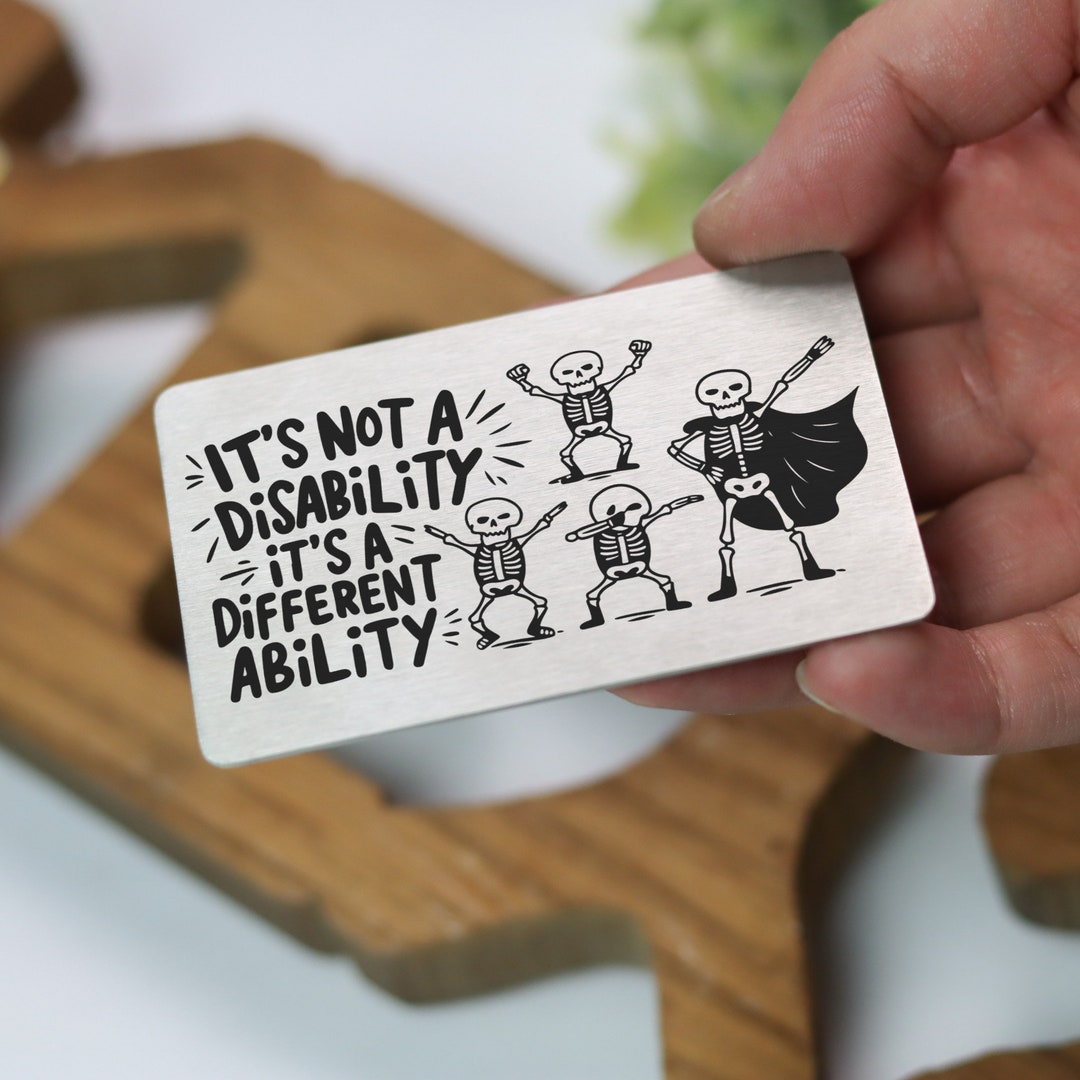 Its Not a Disability, Metal Wallet Card, Personalized Gifts, Gift for ...