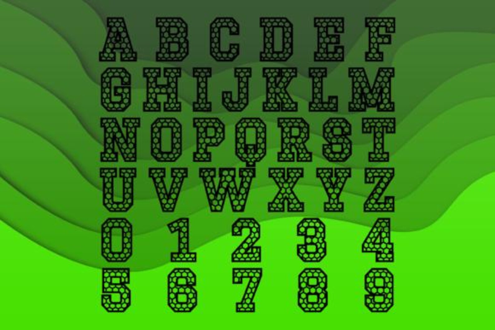 Golf Club Font, Decorative Font, Craft Font, Display Font, Silhouette ...