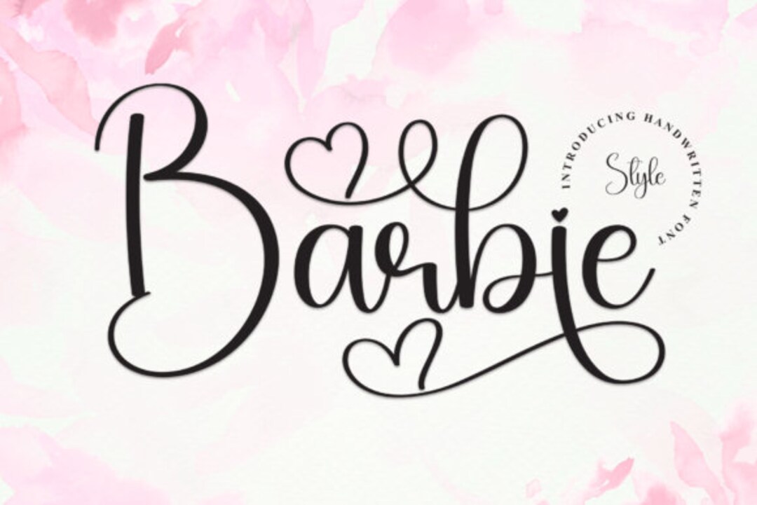 Barbie Font, Handwritten Font, Wedding Font, Decorative Font ...