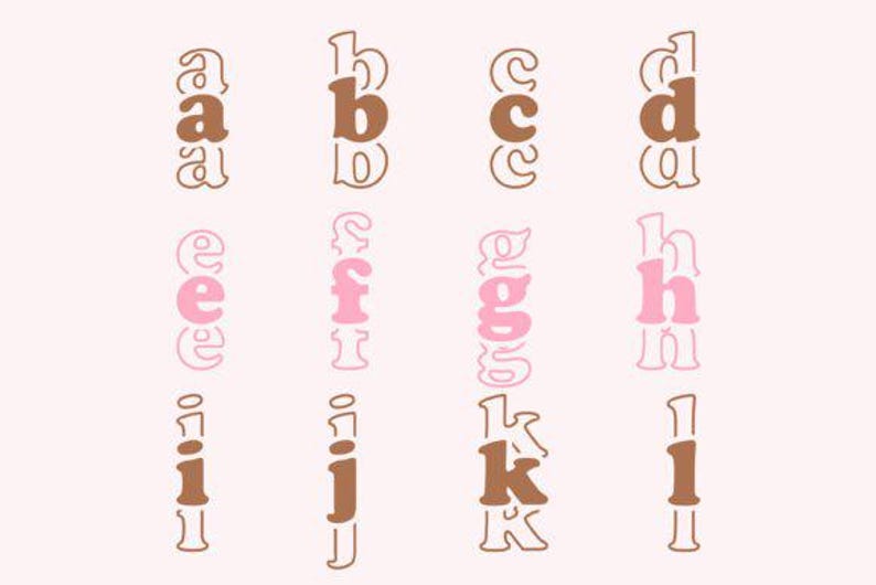 Triple Font, Handwritten, Stacked Font, Display, Silhouette, Bold ...