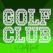 Golf Club Font, Decorative Font, Craft Font, Display Font, Silhouette ...