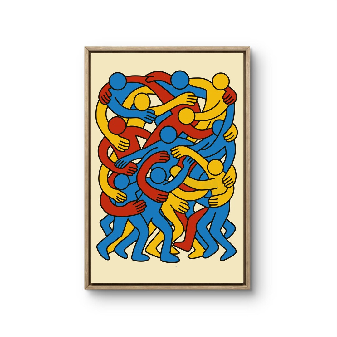 Unity in Motion – Modern Bauhaus-inspired Print | Instant Digital ...