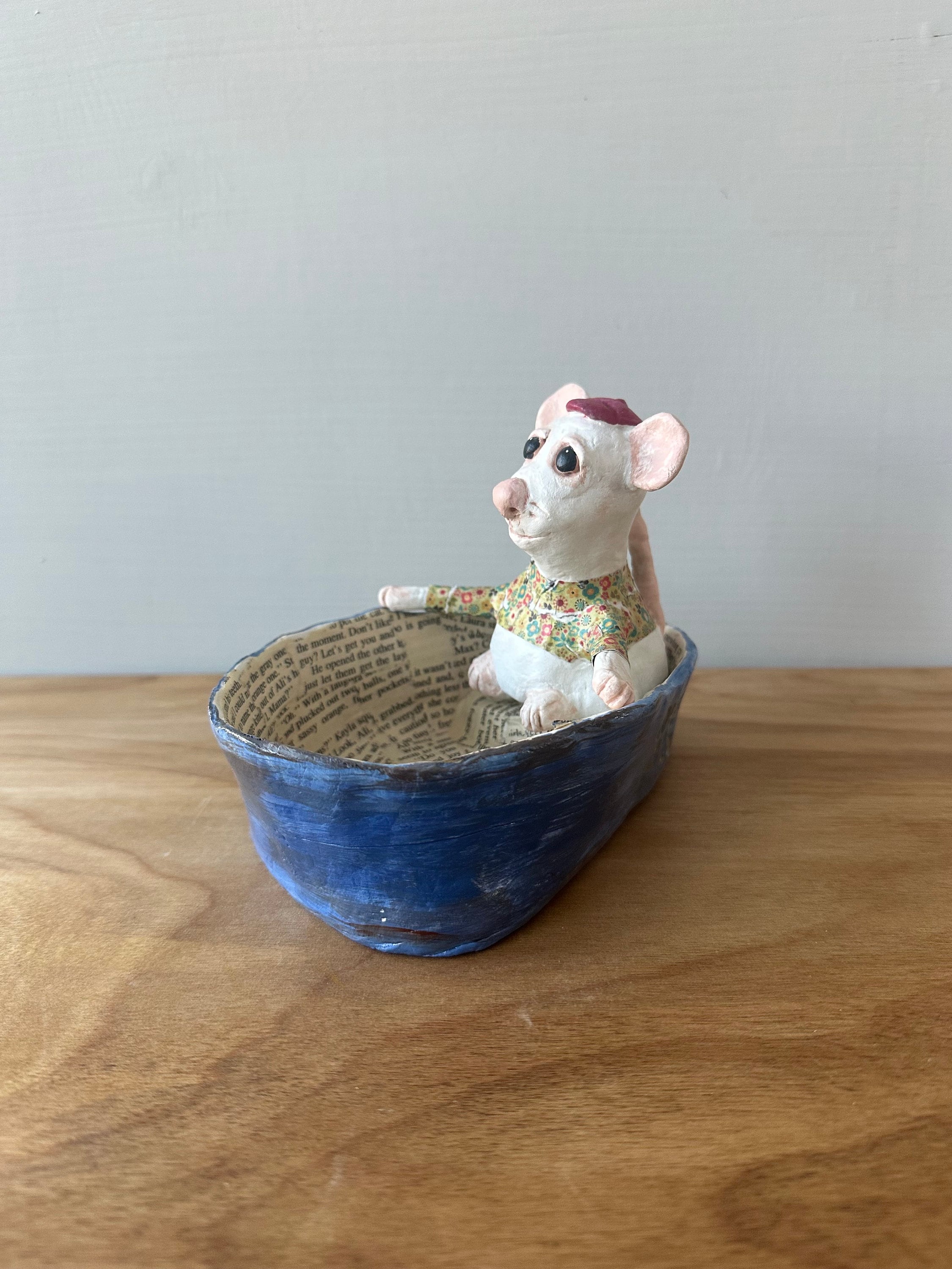 Air Dry Clay Mouse Sculpture, Handmade Sculpture, Home Decor, Whimsical ...
