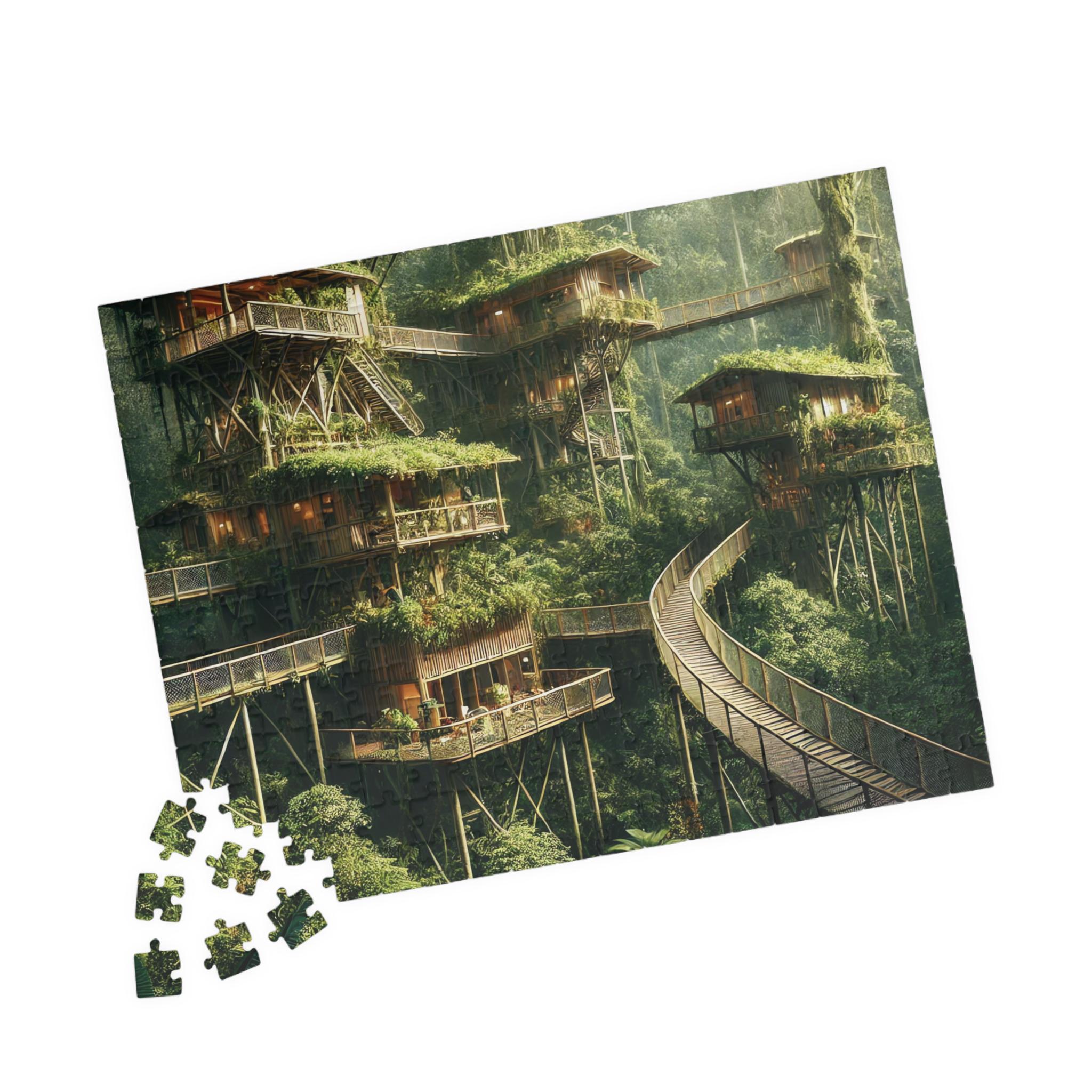 Forest Haven: the Treehouse Retreat Puzzle - Etsy