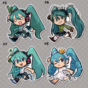 Hatsune Miku - Keychain/sticker/button Charms - Etsy