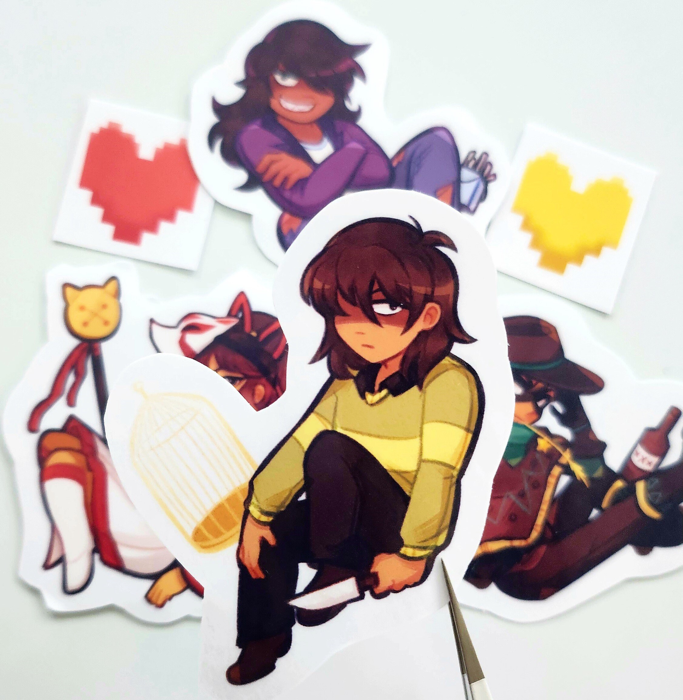Undertale Yellow - Keychain/sticker/button Charms - Etsy