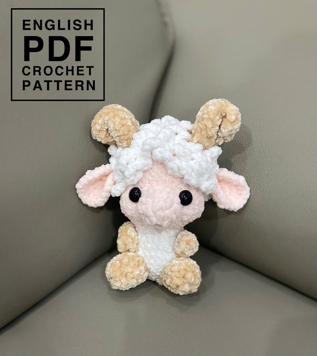 Sean the Sheep Crochet Pattern, Cute Handmade Gift, Beginner Crochet ...