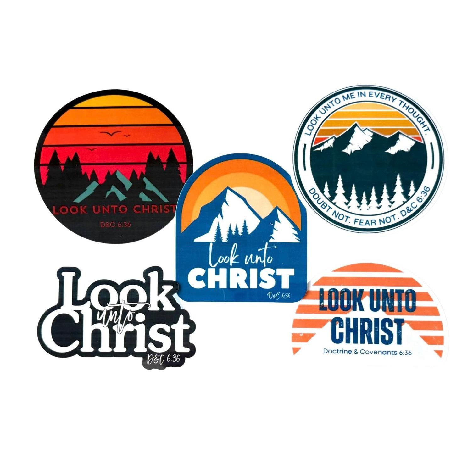 2025 LDS Youth Theme "look Unto Christ" Waterproof Vinyl Stickers ...