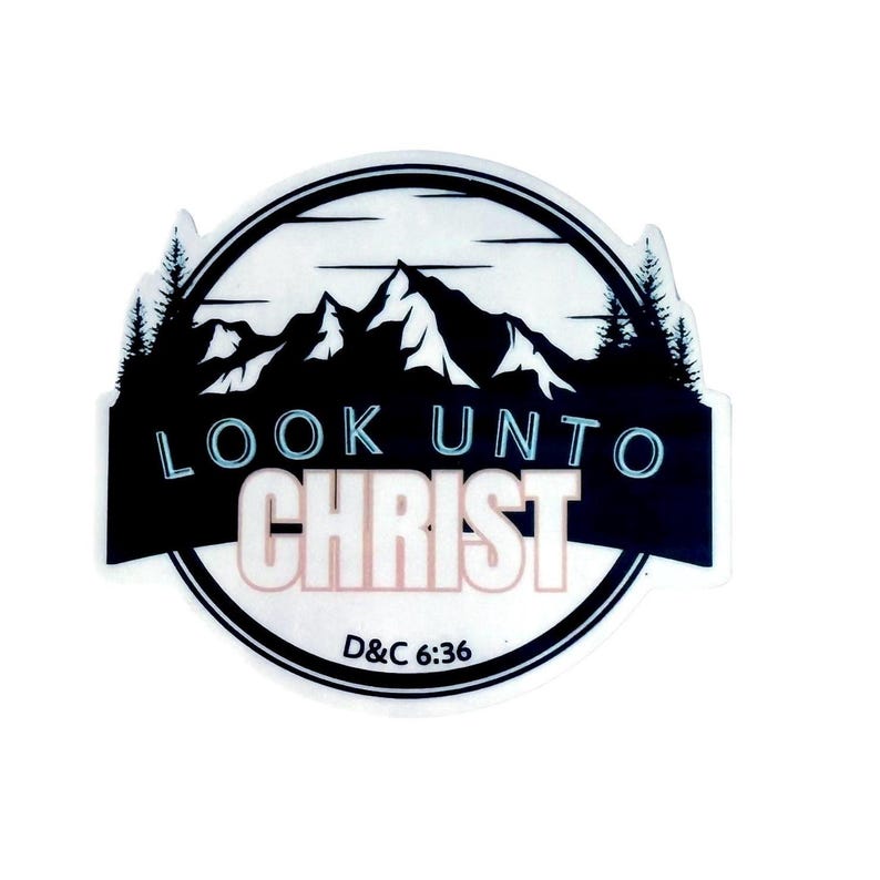 2025 LDS Youth Theme "look Unto Christ" Waterproof Vinyl Stickers ...