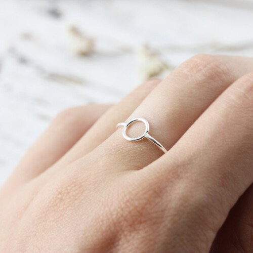 Handmade Sterling Silver Ring silver Circles Ring Circle - Etsy