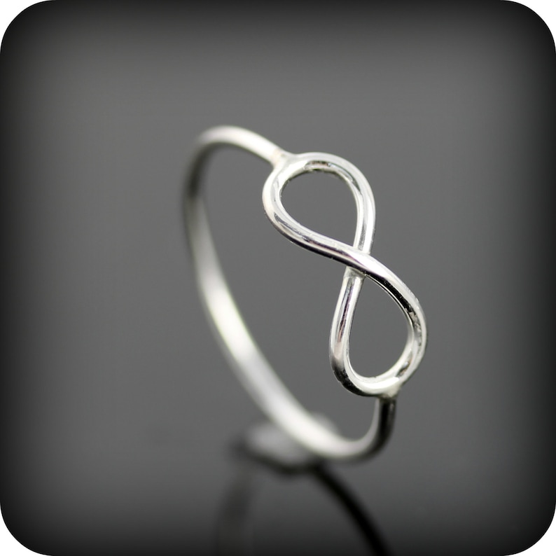 Infinity Ring - Recycled Sterling Silver Figure 8 Ring - Etsy