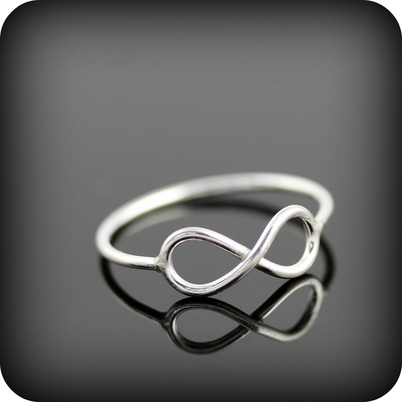 Infinity Ring - Recycled Sterling Silver Figure 8 Ring - Etsy