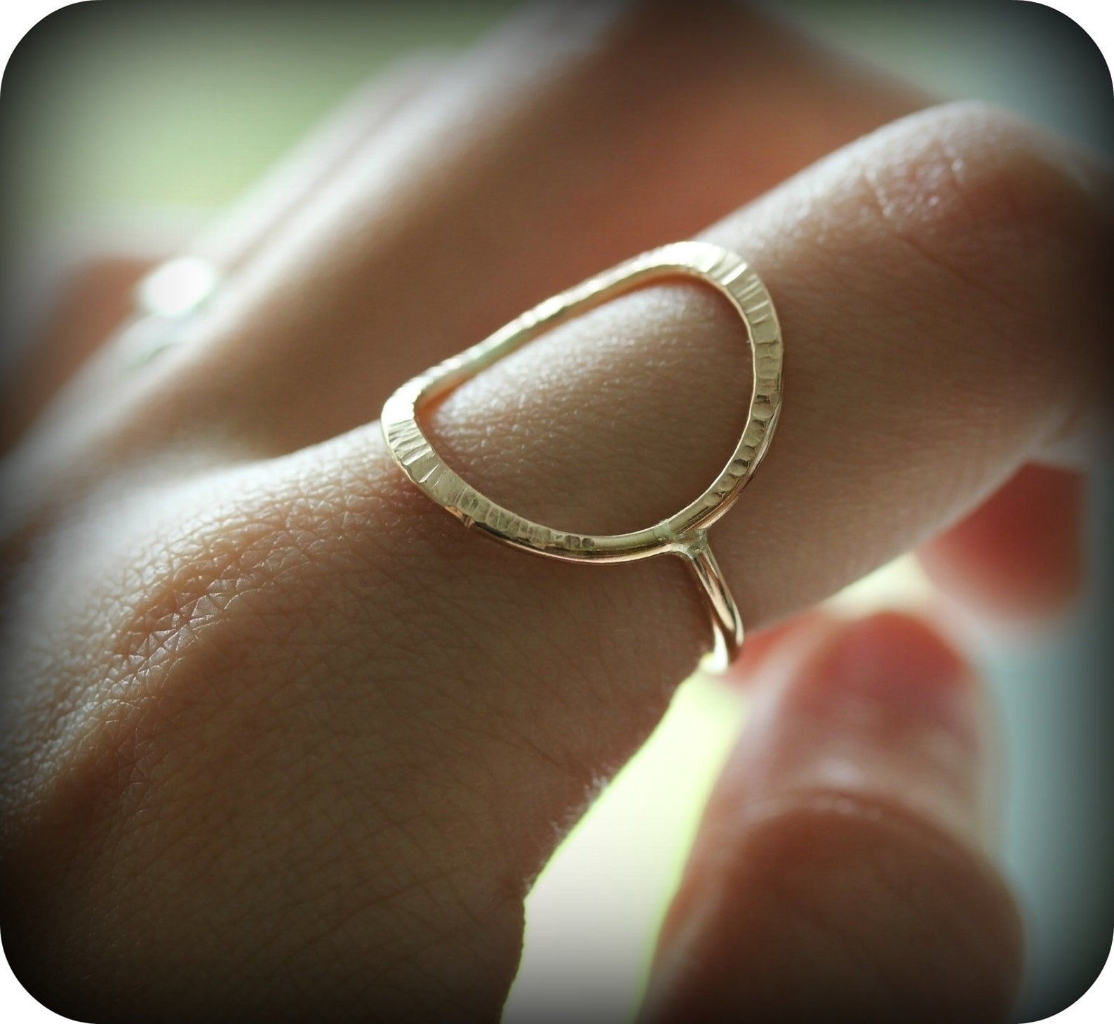 Forged Ring Gold Filled Ring | Etsy