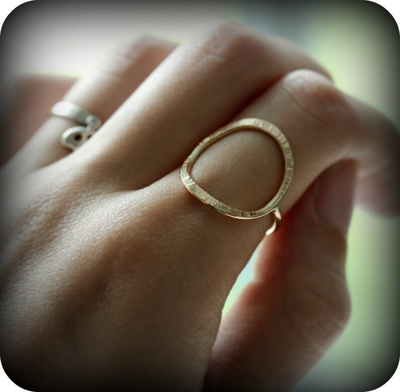 Forged Ring Gold Filled Ring | Etsy