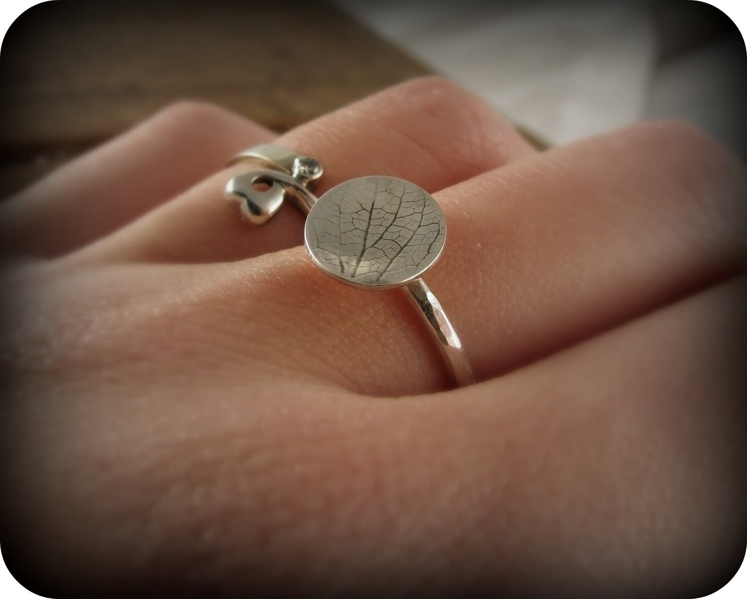 Hydrangea Petal Ring - Sterling Silver Ring - Etsy