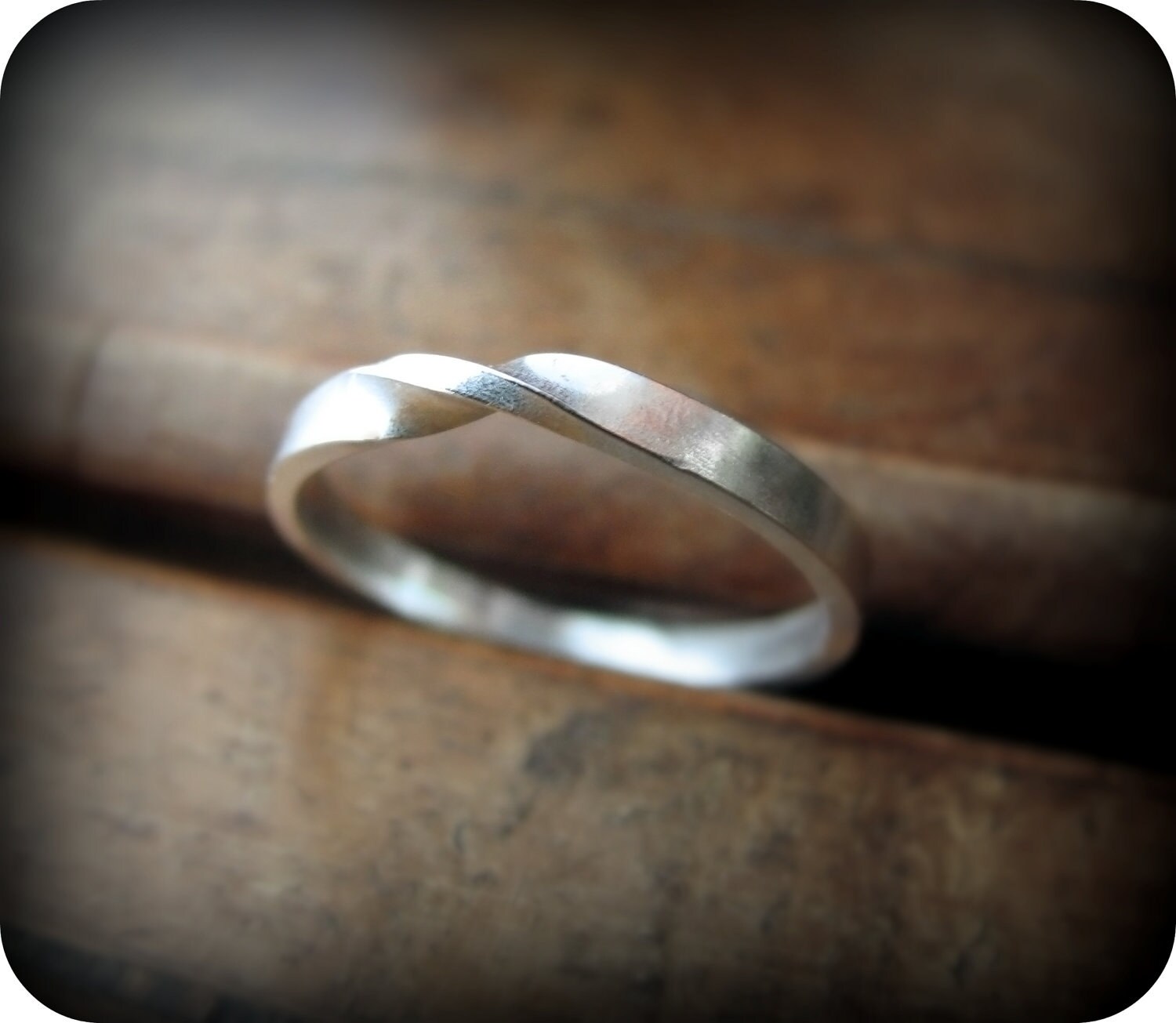 Mobius Ring Recycled Sterling Silver Ring - Etsy