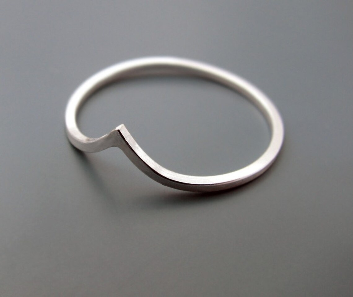 Pointy Ring Recycled Sterling Silver Ring - Etsy