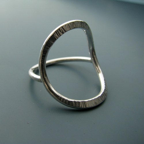 Forged Ring Recycled Sterling Silver Ring - Etsy